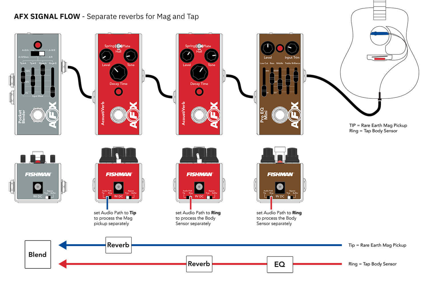 Fishman AFX Pedals Dual Path